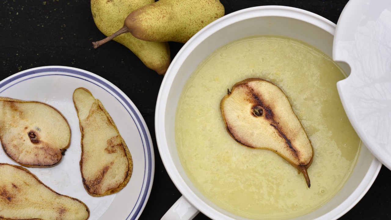 Porova juha s hruško