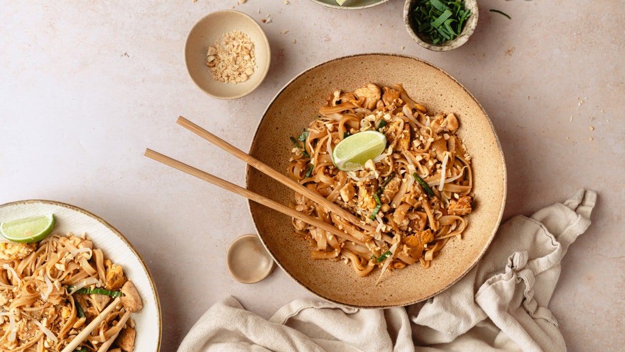 Pad thai s piščancem