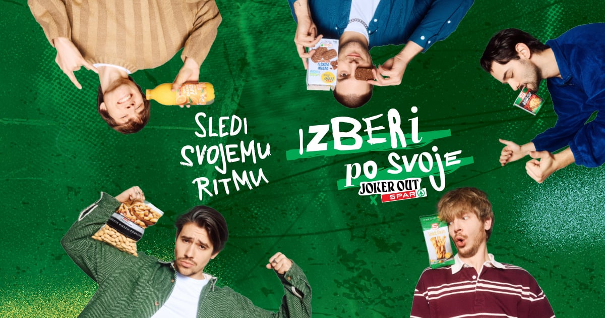IZBERI PO SVOJE — SPAR x JOKER OUT | SPAR SI