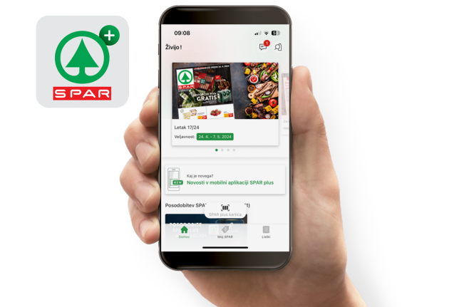 SPAR plus aplikacija | SPAR SI